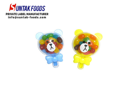 Lovely little bear tasty jelly bean candy in big plastic bottle