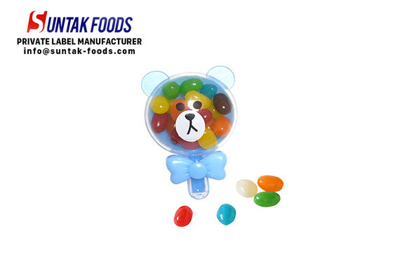 Lovely little bear tasty jelly bean candy in big plastic bottle