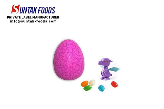 Classic novelty candy toys dinosaur egg jelly bean candy for kids