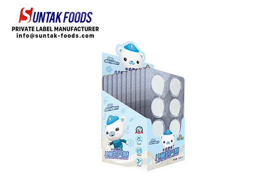 Health taste PVC blister packing milk tablet candy for children