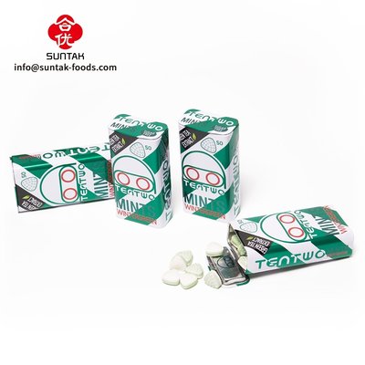 Wintergreen flavor sugar free mints candy with green tea extract for breath fresh
