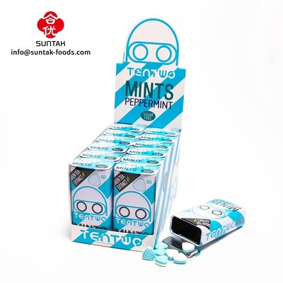 Private label sugar free mints candy  with green extract for fresh breath