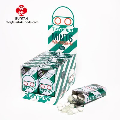 Private label sugar free mints candy  with green extract for fresh breath