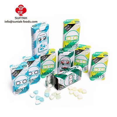 Private label sugar free mints candy  with green extract for fresh breath