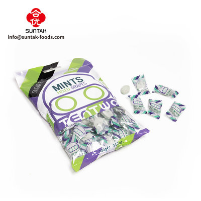 Tablet Candy Sugar Free Mint Flavoured In Bag Pack 100G Mixed Grape Flavor