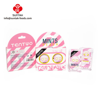Sugar Free Mints Fruity Candy In Plastic Container