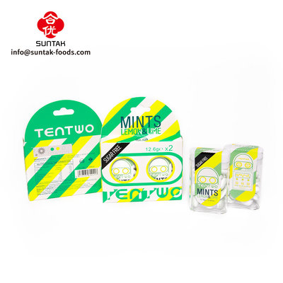 Private label sugar free mints fruity tablet candy in plastic container