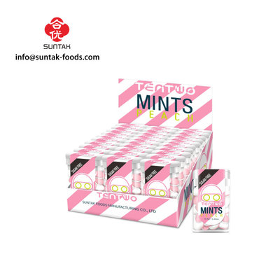 Private label sugar free mints fruity tablet candy in plastic container 12.6g