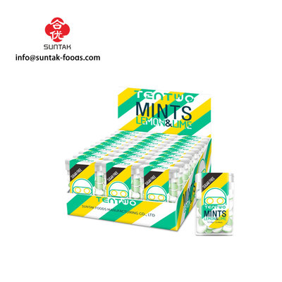 Private label sugar free mints fruity tablet candy in plastic container 12.6g
