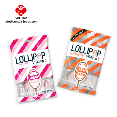 Colorful Press Candy Lollipop Health Fruity Flavor Candy With Vitamin C