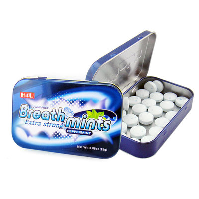Calorie Free Compressed Dextrose Candy ,  Sugar Free Peppermints With Display Box