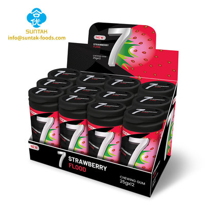 Plastic Bottle Sugar Peppermint Flavor Chewing Gum For Young People
