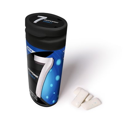 Plastic Bottle Sugar Peppermint Flavor Chewing Gum For Young People