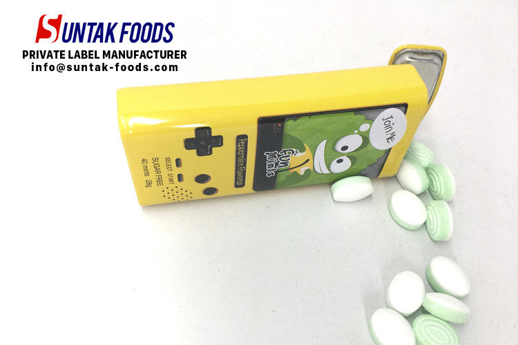Fun Mint Candy 25g Peppermint Flavor Tin Box Candy with Menthol crystals
