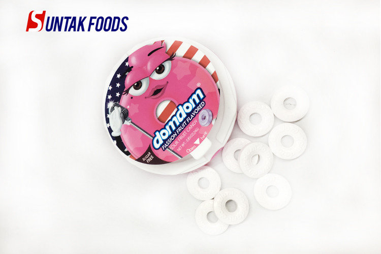 Milk Flavor Compressed Dextrose Candy Assorted Fruit Sweets SEDEX
