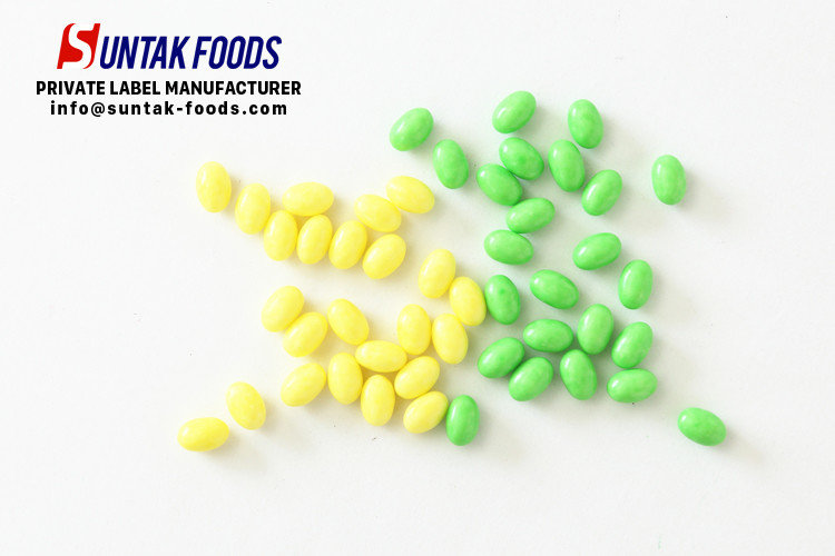 Colorful Sugar Coated Bulk Candy With Customized Flavor And Color OEM Packaging