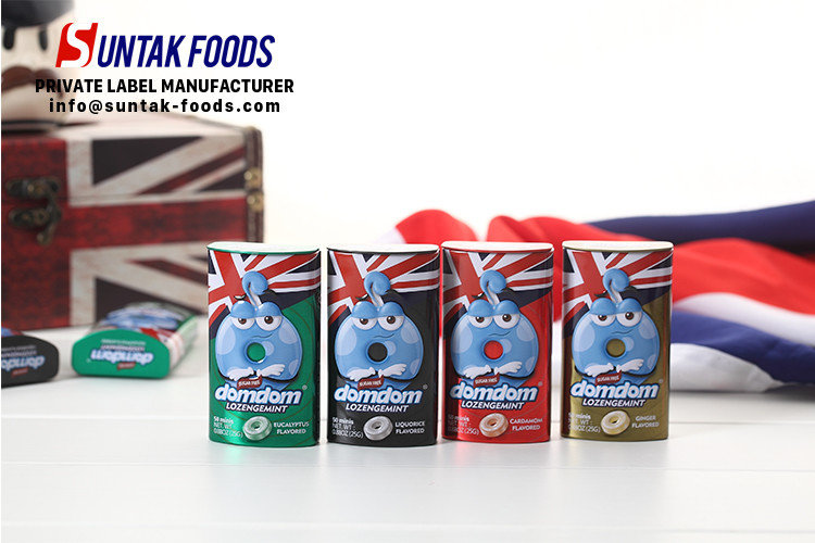 25g Tin Package Private Lable Sugar Free Mint Candy For Cool Breath