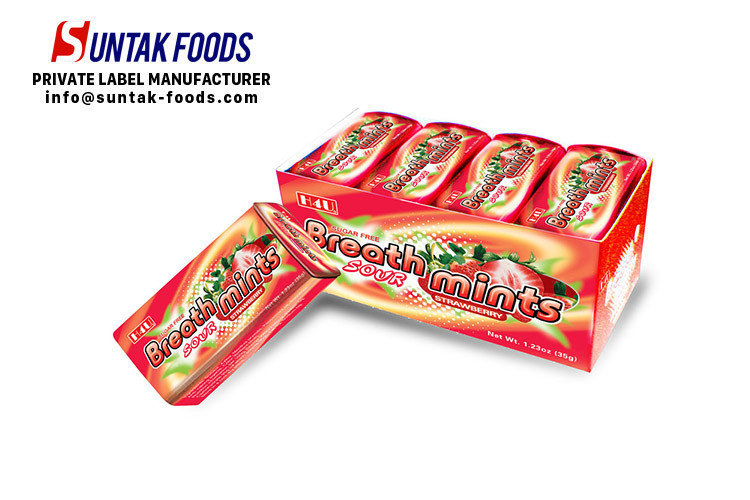 Sugar Free Fat Free Candy , Sour Hard Candy For Private Label Customize Ingredients