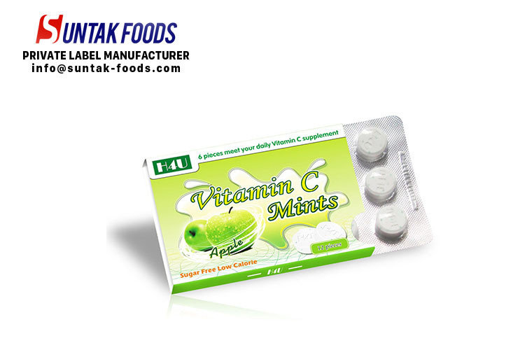 Tablet Press Vitamin C Candy , Sugar Free Lifesaver Mints Blister Pack