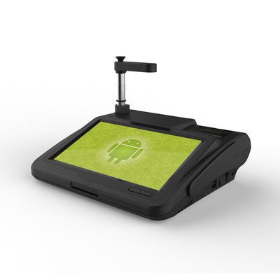 Black Color Portable Android Mini All in One POS System Terminal with 58 Thermal Printer 2D QR bar code scanner camera