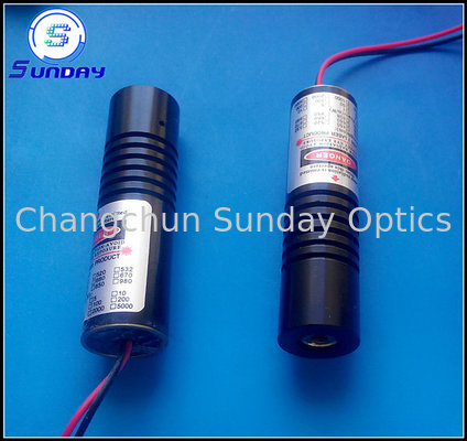 780nm 808nm 100mW 200mW Red Laser Module Dot Line Cross 9*23mm,10*30mm,12*40mm,16*70mm or Customer Size Made in China