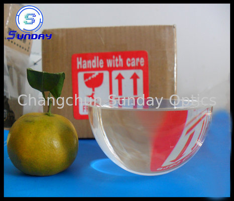 Big ball lenses and half ball lens 25mm 30mm 50mm 60mm 80mm 100mm 200mm  bk7 k9 fused silica jhs1 AR Coating