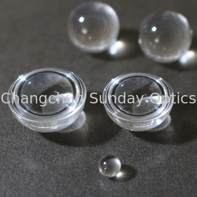 Stock sapphire 10mm ball lens and half ball lens