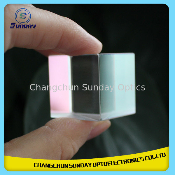 Optical Glass Beam Splitter Cube 400-700nm 25.4mm,38.1mm,12.7mm.50.8mm