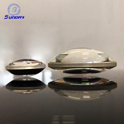 All kinds of material customized size with coating  coating  optical double convex lens for magnifying glass supplier