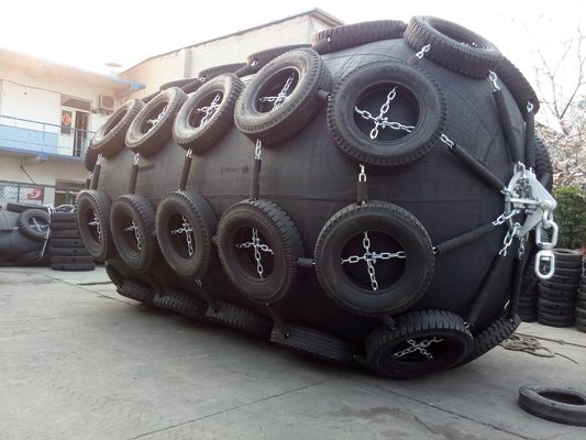 Inflatable Yokohama rubber fenders