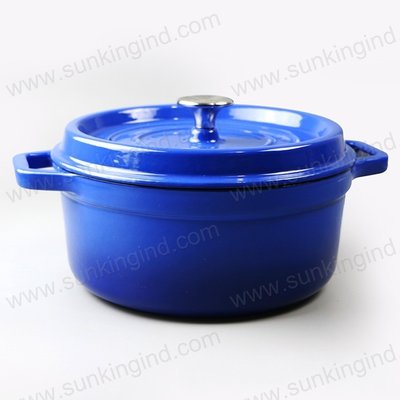 enamel cast iron cookware round pot Diameter 26cm red/blue/green/orange color