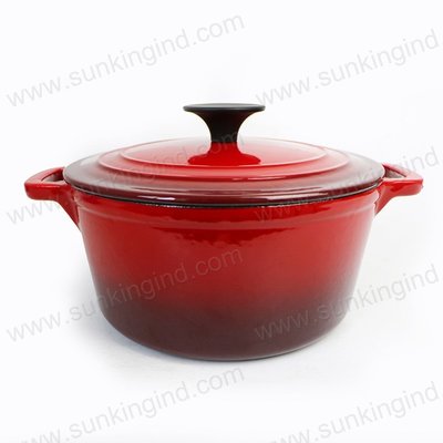 enamel cast iron cookware round pot Diameter 20cm red/blue/green/orange color