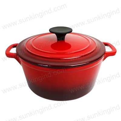 enamel cast iron cookware round pot Diameter 20cm red/blue/green/orange color