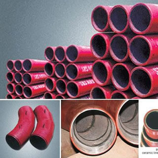 Ceramic lined pipe