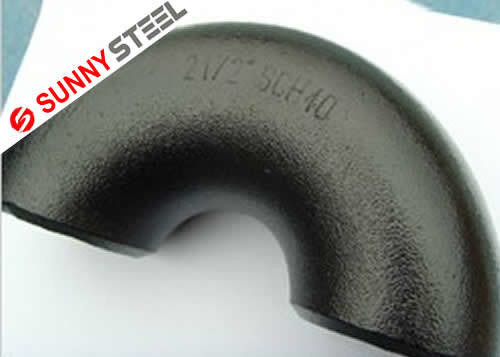 Long radius pipe elbows