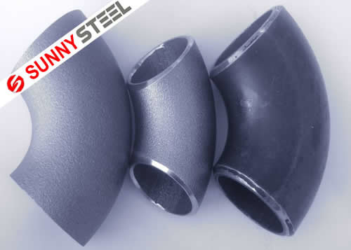 Long radius pipe elbows