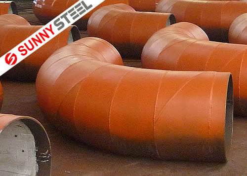 Ceramic tile lined bending