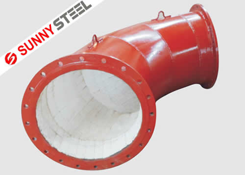 Ceramic tile lined bending