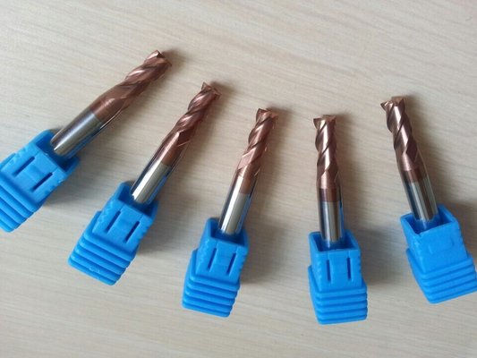 Carbide Square End Mill HRC55 grade 2/4 flute D0.5mm to D20mm Golden coating Standard size Good quality with large stock