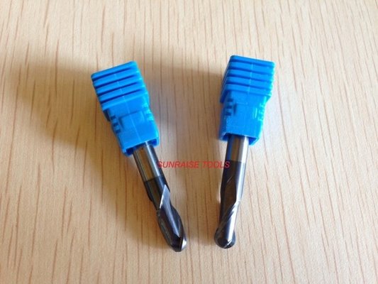Carbide Ball Nose End Mill HRC45 2 flutes with black color coating