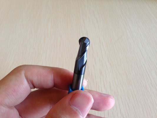 Carbide Ball Nose End Mill HRC45 2 flutes with black color coating