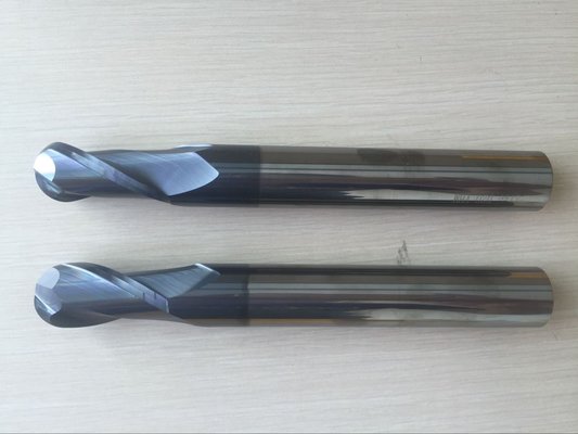Carbide Ball Nose End Mill HRC45 2 flutes with black color coating