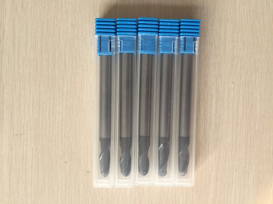 Carbide Ball Nose End Mill HRC45 2 flutes with black color coating longer size