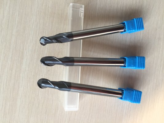 Carbide Ball Nose End Mill HRC45 2 flutes with black color coating longer size