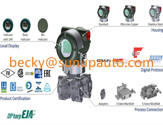 100% New Original EJA120E Series Yokogawa EJA120E Draft Range Differential Pressure Transmitters 4 to 20mA HART Protocol