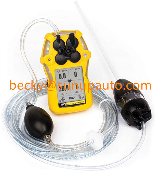 Honeywell GasAlertQuattro 2-Gas Detectors QT-X0H0-A-Y-NA O2 H2S Alkaline Battery Yellow Housing
