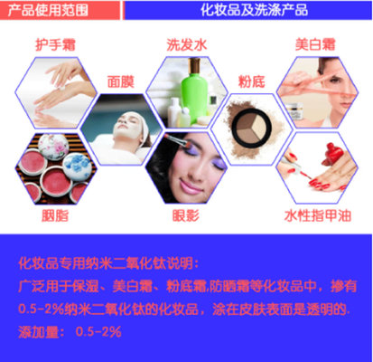 Rutile Nanometer Titanium Dioxide High Purity With UV Light Shielding