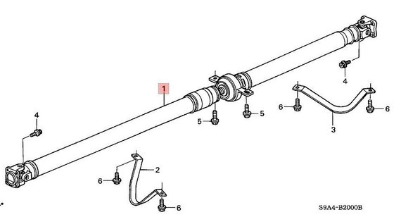 Honda CR-V 2002-2006 4WD Brand New Direct Fit Rear Driveshaft Prop Shaft 40100SCAA01
