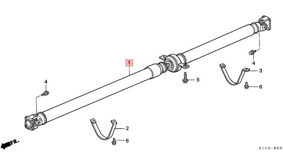 BRAND NEW PREMIUM QUALITY DRIVESHAFT PROP SHAFT REPLACEMENT FOR HONDA CR-V 1997-2001 REMAN