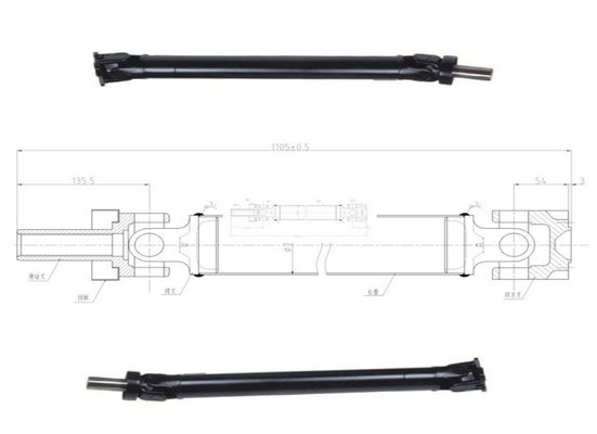 1989-1991 Mitsubishi Montero Transmission Shaft ASSY MB505727 Reman